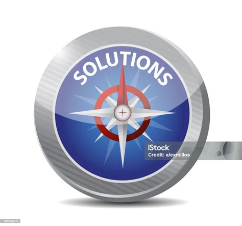 Solutions Compass Illustration Design Stock Illustration Download