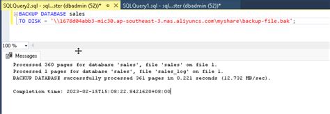 Backing Up A Self Managed Sql Server On Alibaba Cloud Alibaba Cloud