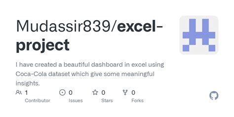 GitHub Mudassir839 Excel Project I Have Created A Beautiful Dashboard In Excel Using Coca
