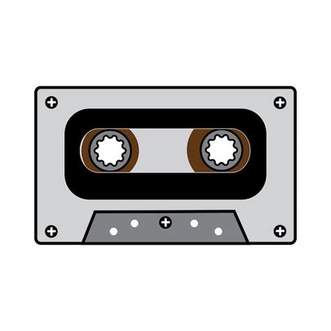 Premium Vector Tape Cassette Icon Logo Vector Design Template