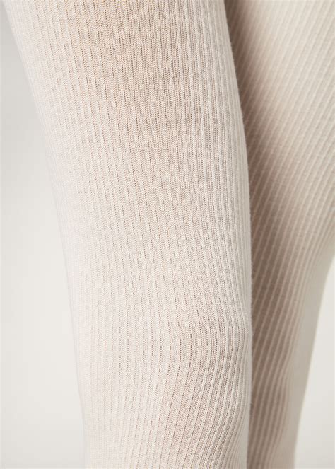Ribbed Tights With Cashmere Calzedonia
