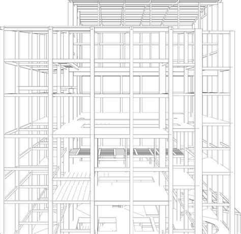 Illustration 3d De La Structure Du Bâtiment Vecteur Premium
