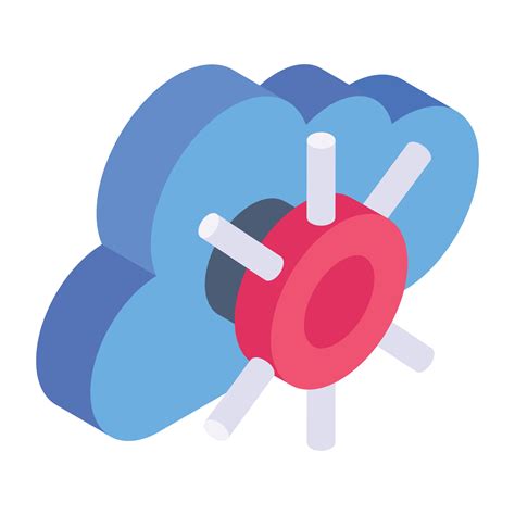 Cloud Computing Isometric Icon Online Data Storage Vector Art At Vecteezy