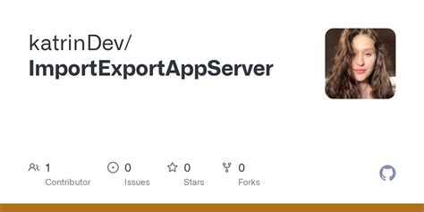 GitHub KatrinDev ImportExportAppServer