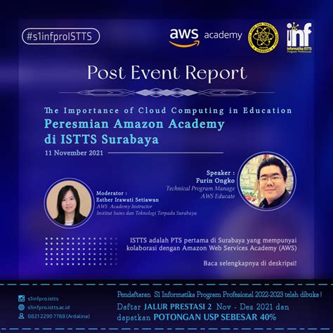 Peresmian Amazon Academy di ISTTS Surabaya - S1 Informatika Program Profesional Surabaya
