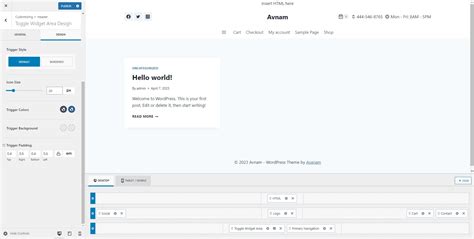 Toggle Widget Area Wordpress Documentation Templatemela