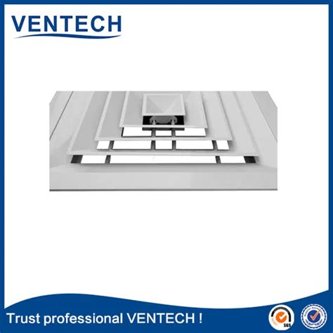 Square Ceiling Diffuser Punching Type 4 Way Ceiling Diffuser Air