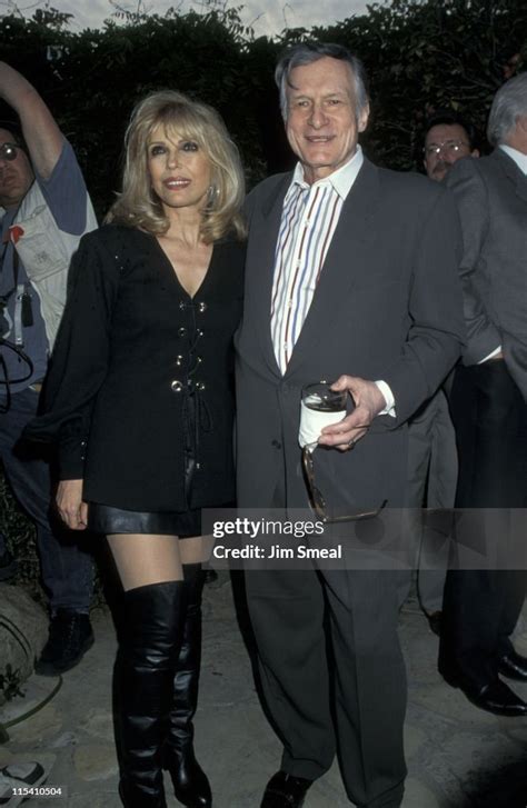 Nancy Sinatra And Hugh Hefner During Party Celebrating The May 1995