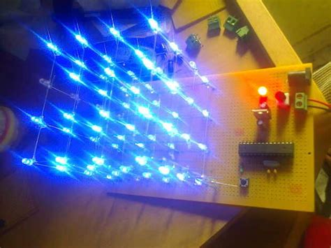 Simple LED Cubo De X Con Arduino P Askix