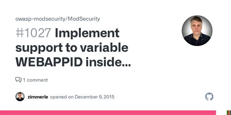 Implement Support To Variable Webappid Inside Libmodsecurity · Issue 1027 · Owasp Modsecurity