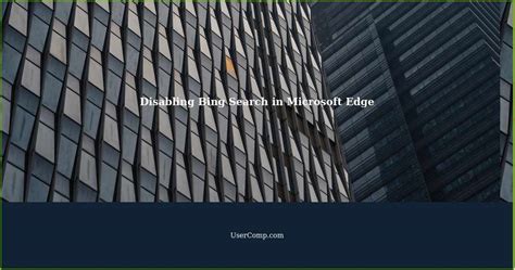 What Happens If I Disable Bing Search Enginesearch Option In Microsoft