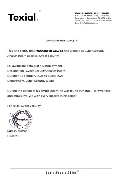 Im Excited To Share That I Have Successfully Completed My Internship