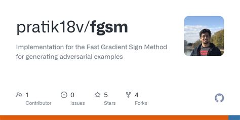 Github Pratik18vfgsm Implementation For The Fast Gradient Sign