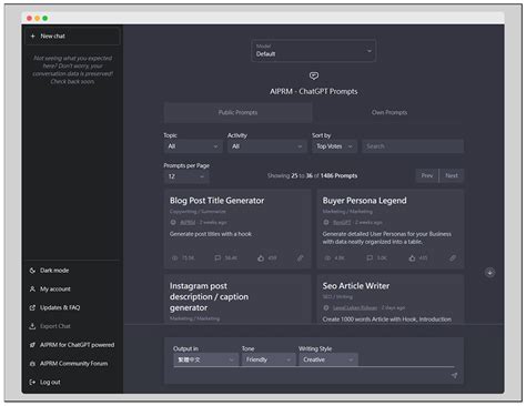 Aiprm For Chatgpt 集結超過 1000 個 Prompt 範本，瞬間變成 Chatgpt 專家的免費擴充功能 Line購物