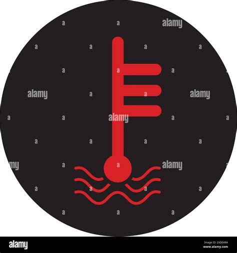 Temperature Icon Car Dashboard Sign Flat Vector Illustration Stock Vector Image And Art Alamy