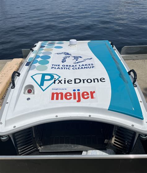 Pixie Drone Launch Floating Waste Collector Drone At The Petoskey