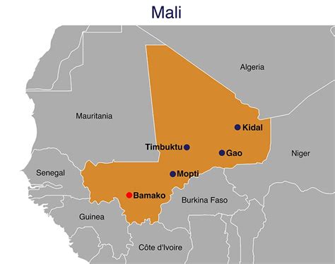 Printable Mali In Map Free Download And Print For You