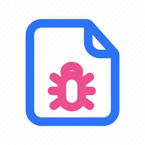Files 2 Two Color Bug Icon Download On Iconfinder