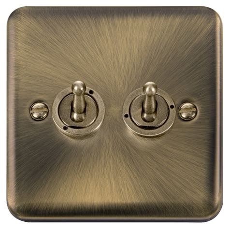 Click Deco Plus Antique Brass 2g Toggle Switch Dpab422 Rs Electrical