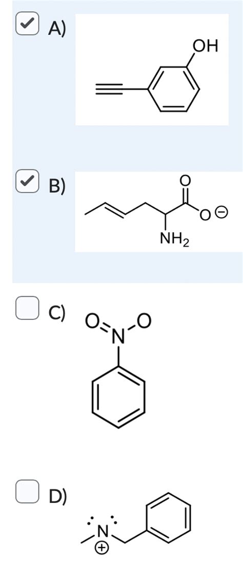 Solved Which Of The Structures Below Are Drawn