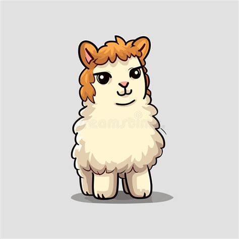 Cria Hand Drawn Illustration Cria Vector Doodle Style Cartoon Illustration Stock Vector