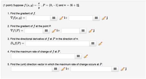 solved suppose f x y x y p 0 1 and v 3i 2j