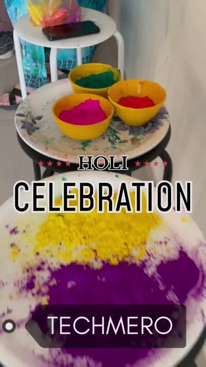 Mahenoor Memon On Linkedin Holi Celebration Techmero 🎉 🎨