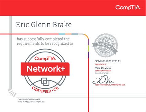 Netplus CE Certificate Service First