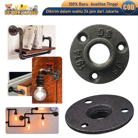 Jual Flange Drat Besi Floor Flange Cast Iron Pipe Threaded Pipe Fitting Inci Kota