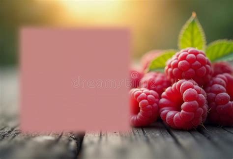 Juicy Raspberries Red Colors Shining Through Semi Translucent Space Creating Striking Focal