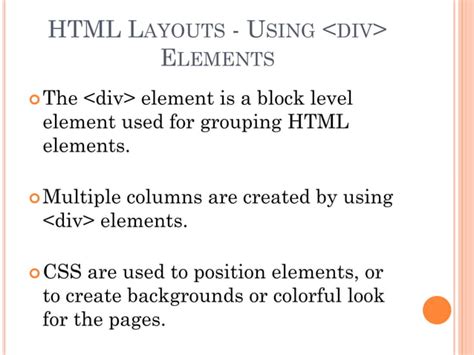 Markup Language Classification Designing Static And Dynamic Pptx Web Design And Html Internet