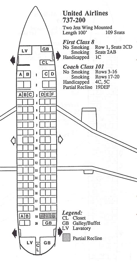 United Airlines Aircraft Seatmaps Airline Seating Maps Inside The