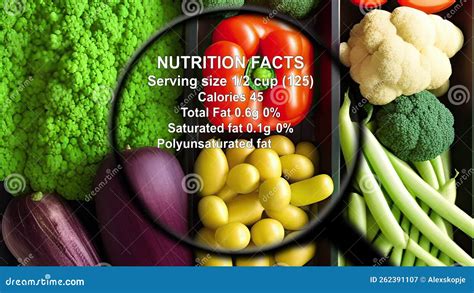 Nutrition Facts On Various Vegetables Stock Video Video Of Benefits Elements 262391107