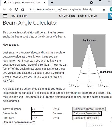 6 Best Free Online Beam Spread Calculator Websites