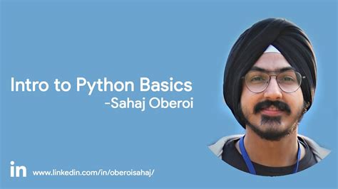 Intro To Python Basics Webinar YouTube