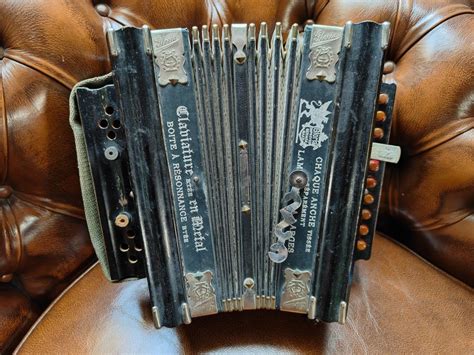 Ancien Petit Accordéon Gloria Années 1880 Fin Xix Instrument Gebraucht