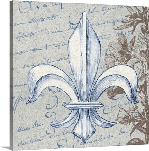 French Fleur De Lis Ii Wall Art Canvas Prints Framed Prints Wall