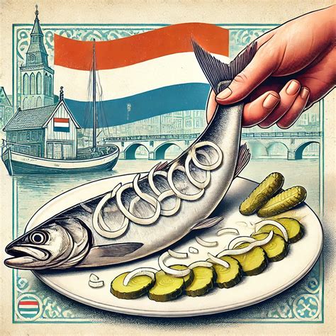 네덜란드식 청어haring 전통 음식과 먹는 법