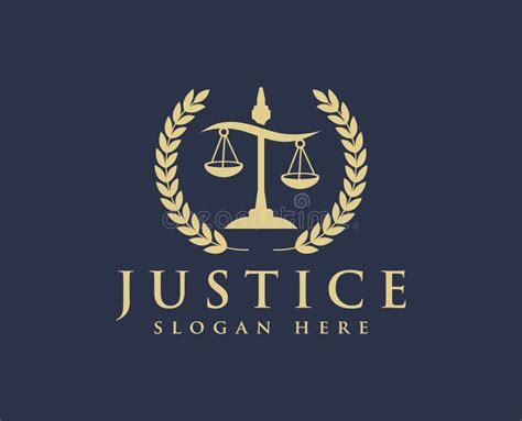 Justice Logo Law Logo Design Vector Law Firm Stock Illustration