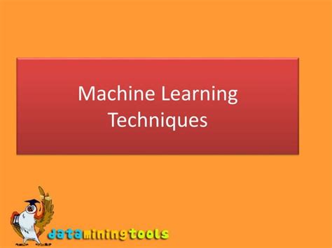 Techniques Machine Learning Pptx