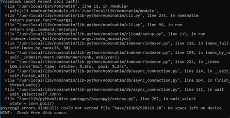 nominatim not working after restart of machine using docker windows