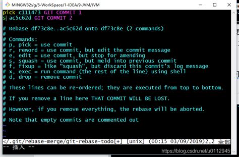 使用git Rebase合并commit Csdn博客