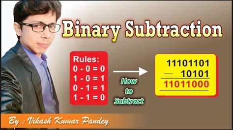 binary subtraction l how to subtract binary numbers youtube
