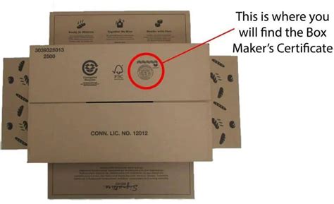 Your Simple Guide To Reading A Box Maker S Certificate