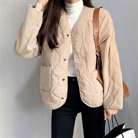 겉면 기모 안감 후리스 누빔 깔깔이 경량 패딩 점퍼 자켓오버핏 겨울 아우터 에이블리