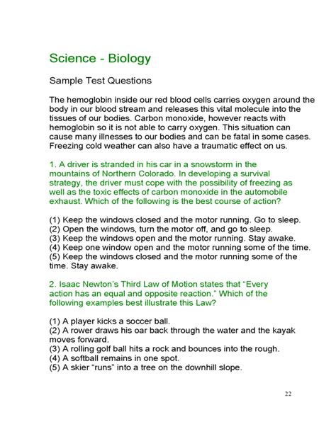 Sample Ged Practice Test Free Download