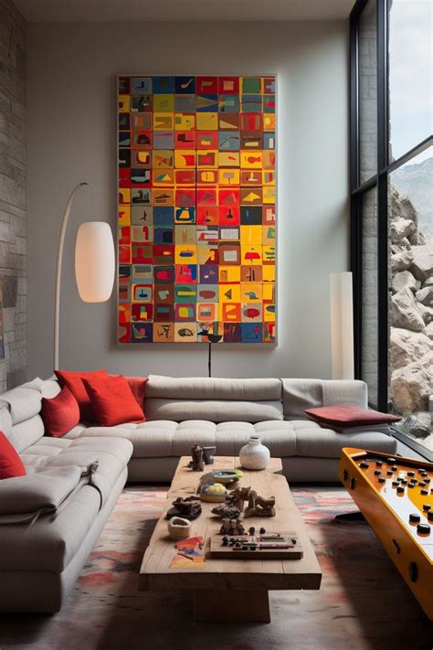 Colorful Abstract Poster Neo Surrealism Art Masculine Wall Art Abstract