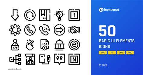 Download Basic Ui Elements Icon Pack Available In Svg Png And Icon Fonts