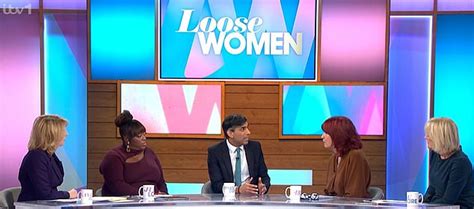 Rishi Squirms Under The Fire Of The Loose Women Awkward Scenes On Daytime Tv As Janet Street