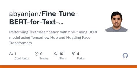 GitHub Abyanjan Fine Tune BERT For Text Classification Performing Text Classification With